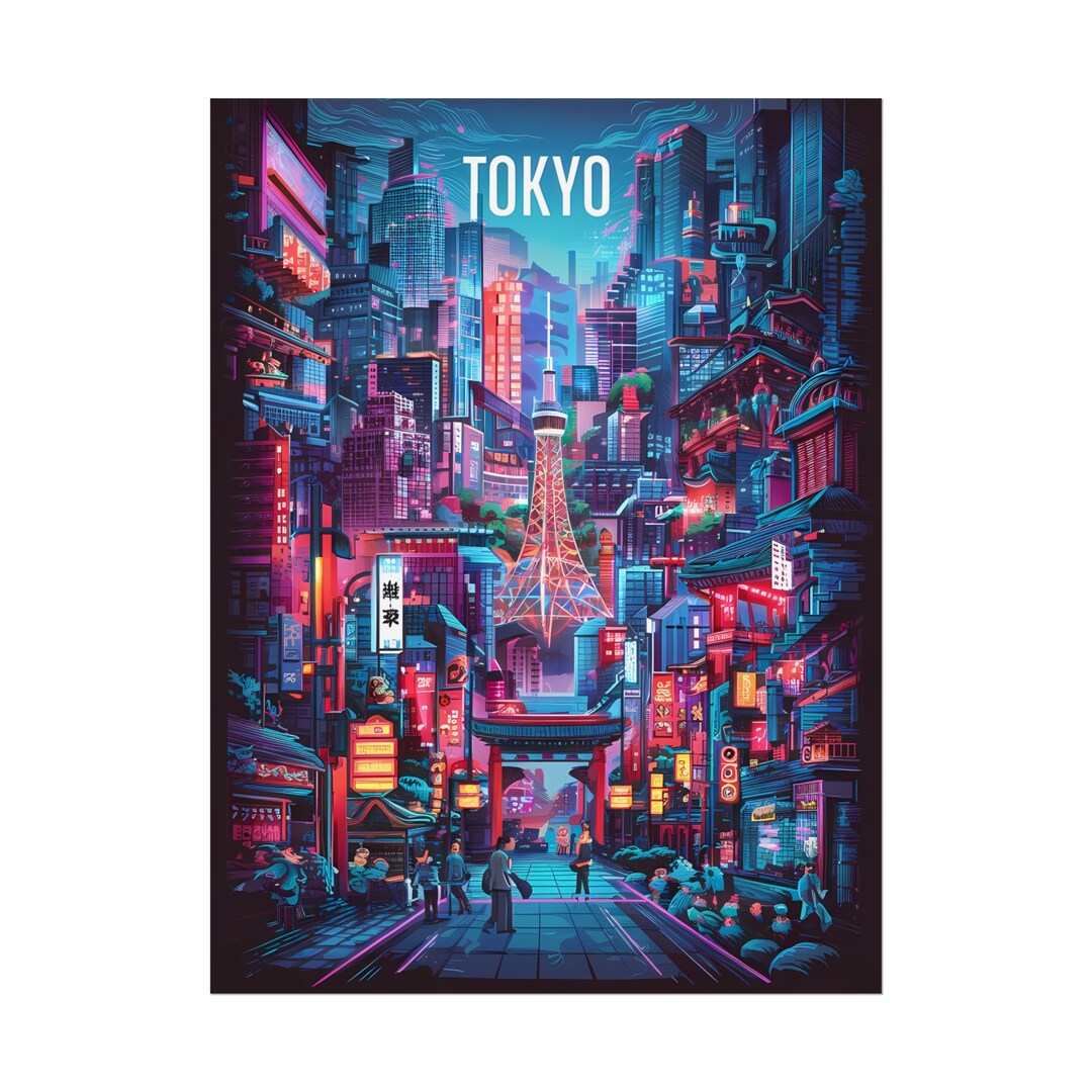 Poster Tokyo - Etsy