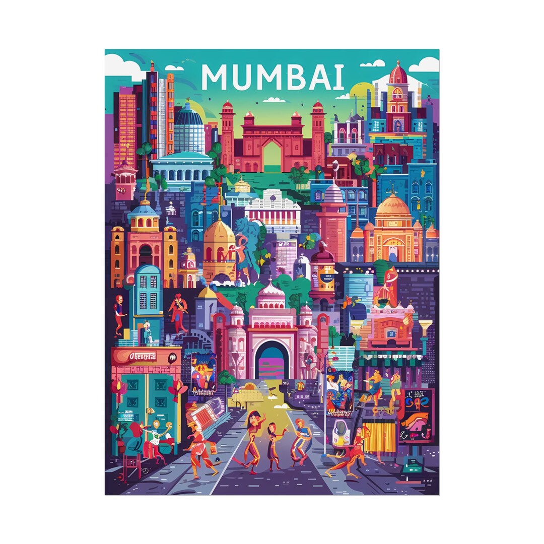 Poster Mumbai - Etsy