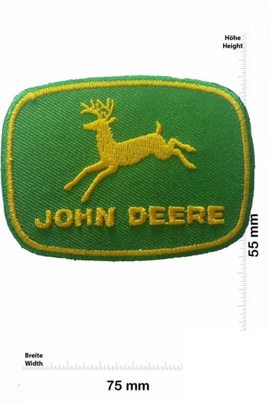 John Deere Logo With Font Tractor Embroidered Patch Badge Applique Iron ...