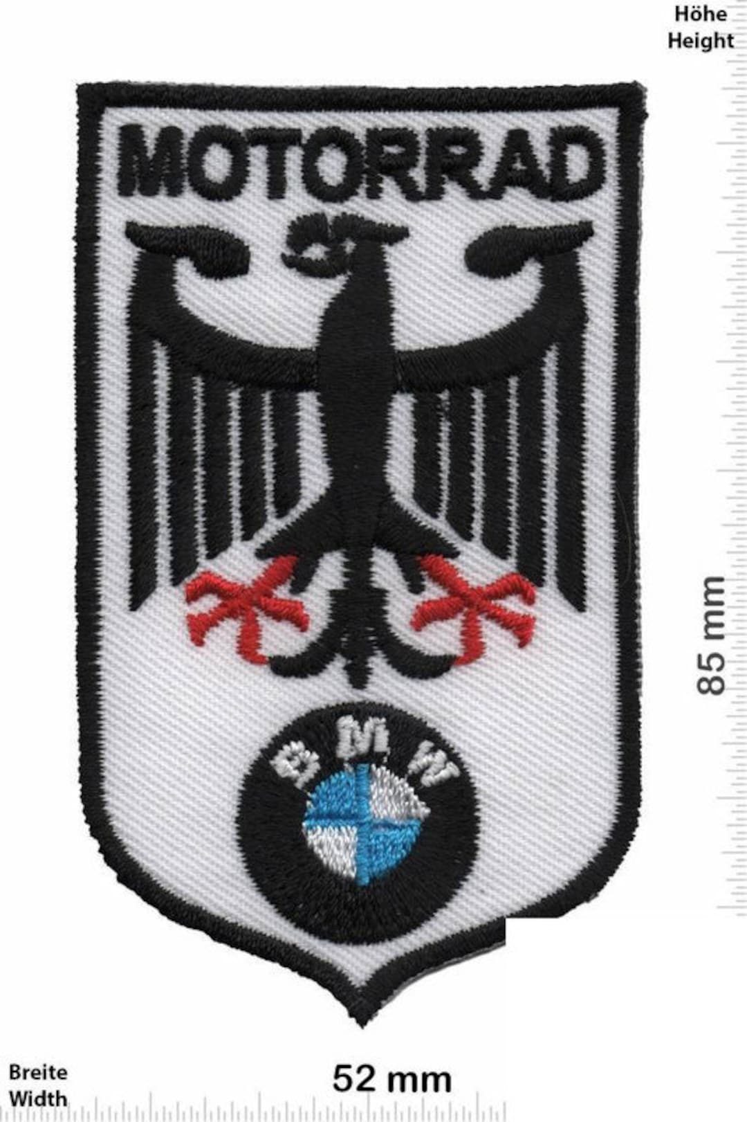 Bmw Motorrad Eagle Embroidered Patch Badge Applique Iron On - Etsy