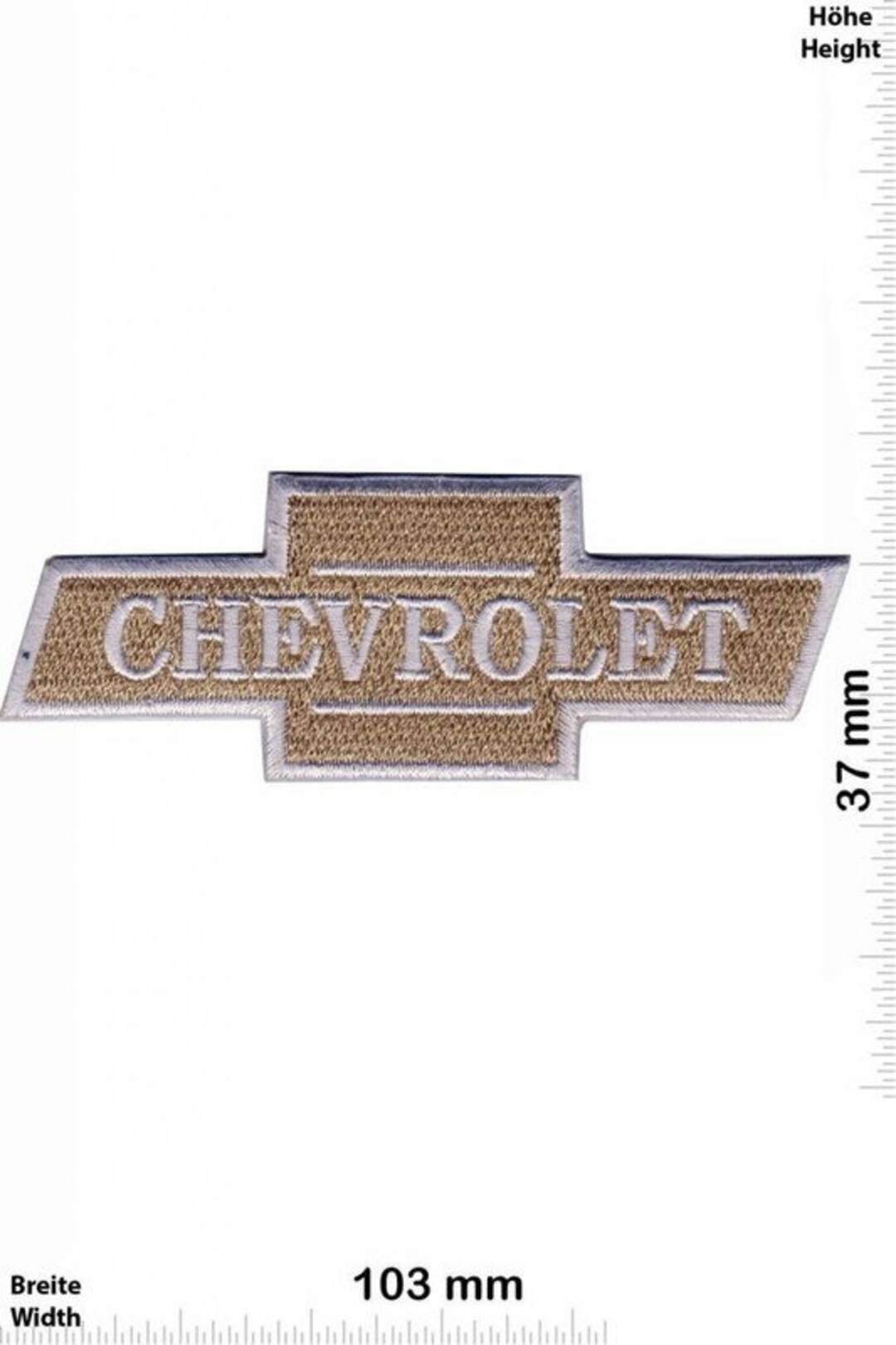 Chevrolet Gold Embroidered Patch Badge Applique Iron On - Etsy