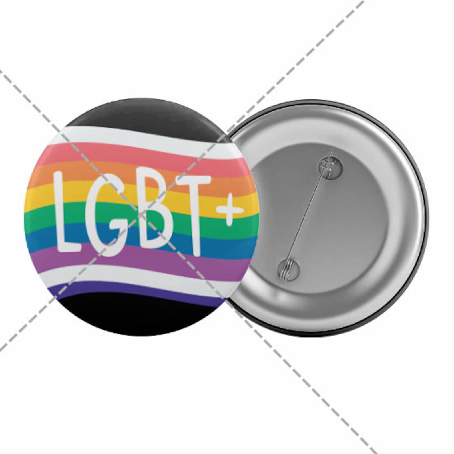 LGBTQ Pride Badges Set Pinback Buttons Gay Queer Rainbow - Etsy
