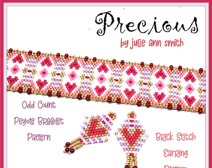 Julie Ann Smith Designs PRECIOUS Odd Count Peyote Bracelet AND - Etsy