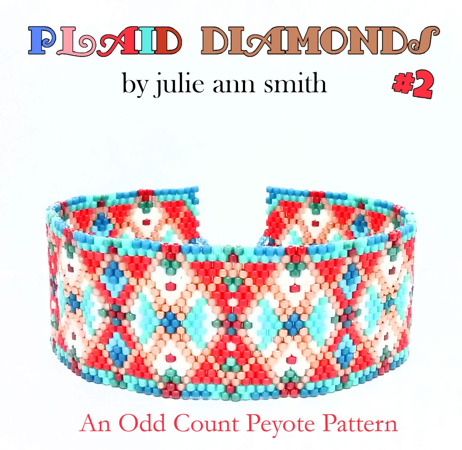 Julie Ann Smith Designs PLAID DIAMONDS Odd Count Peyote | Etsy