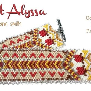 Julie Ann Smith Designs SWEET ALYSSA Odd Count Peyote Bracelet Pattern ...