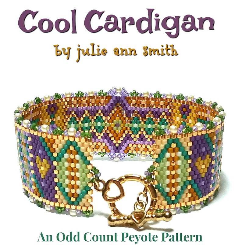 Julie Ann Smith Designs COOL CARDIGAN Odd Count Peyote - Etsy