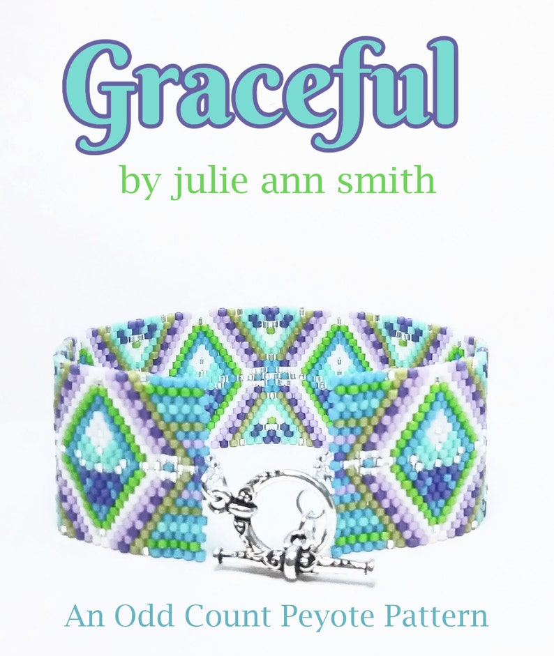 Julie Ann Smith Designs GRACEFUL Odd Count Peyote Bracelet - Etsy