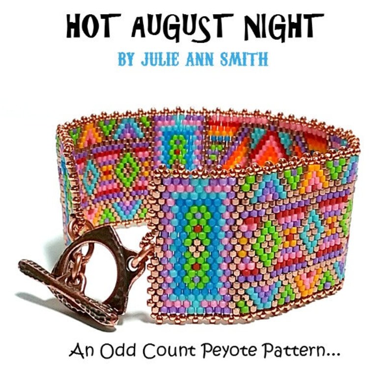 Julie Ann Smith Designs HOT AUGUST NIGHT Odd Count Peyote | Etsy France