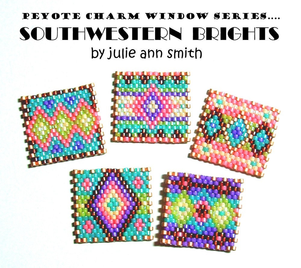 Julie Ann Smith Designs PEYOTE CHARM WINDOWS Southwestern | Etsy