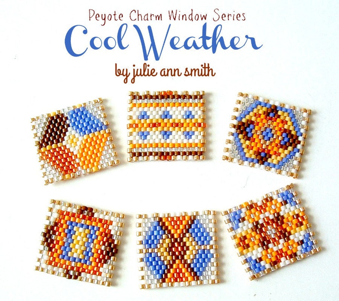 Julie Ann Smith Designs PEYOTE CHARM WINDOWS Cool Weather Series - Etsy