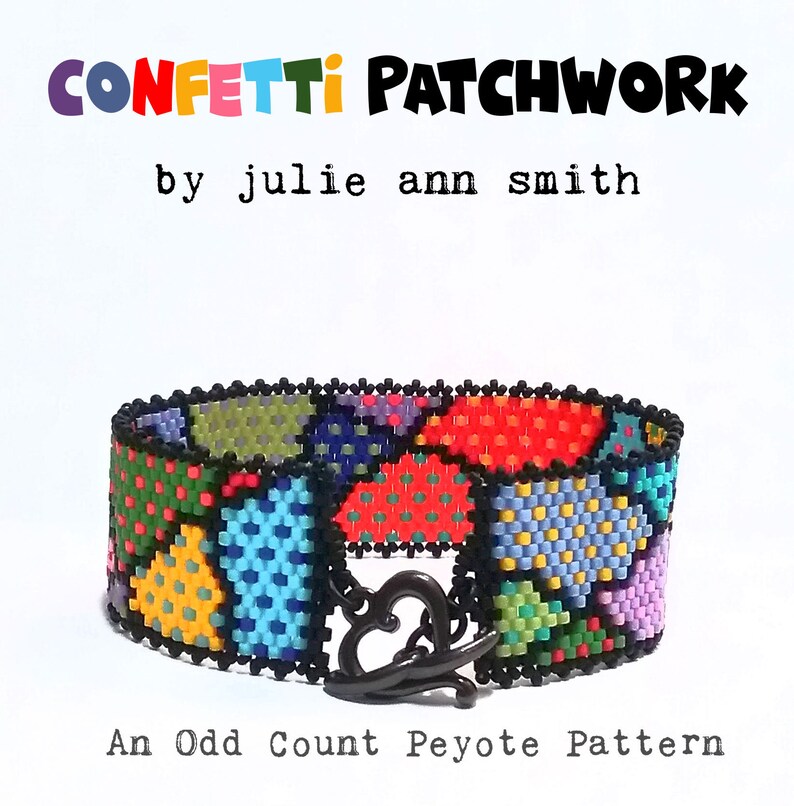 Julie Ann Smith Designs CONFETTI PATCHWORK Odd Count Peyote - Etsy