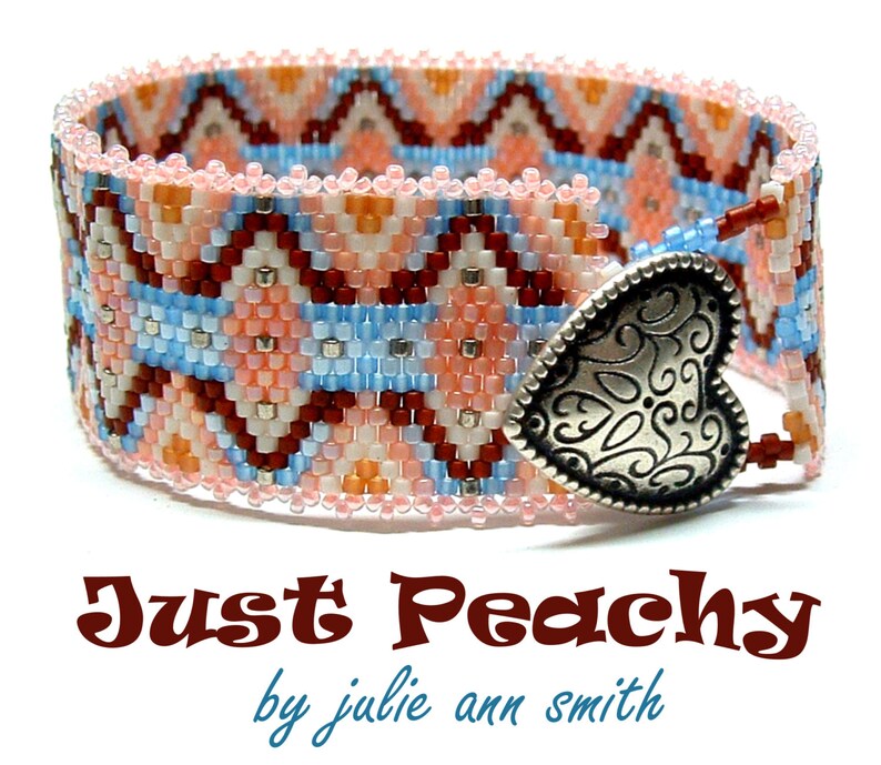 Julie Ann Smith Designs JUST PEACHY Bracelet Odd Count Peyote - Etsy
