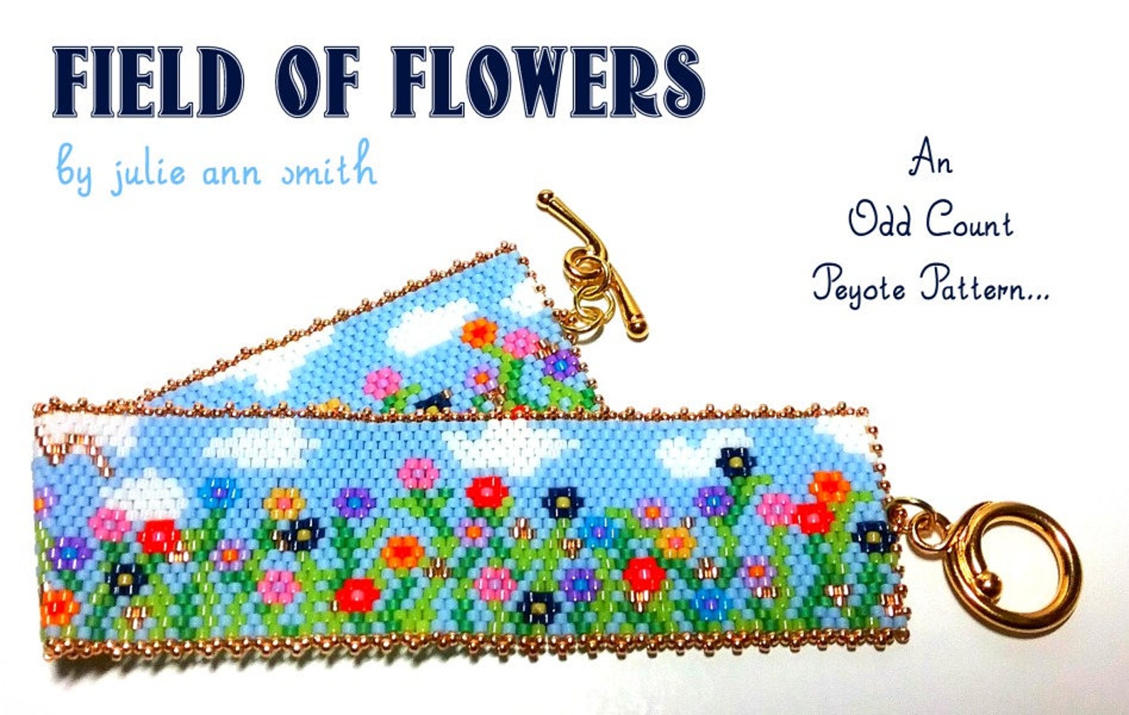 Julie Ann Smith Designs FIELD OF FLOWERS Odd Count Peyote - Etsy