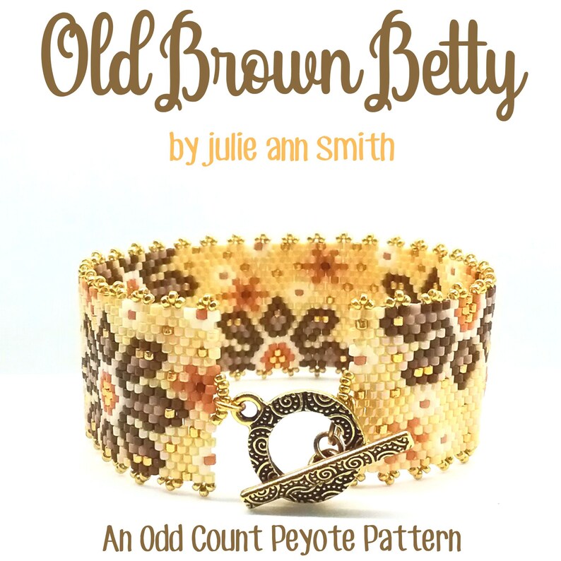 Julie Ann Smith Designs OLD BROWN BETTY Odd Count Peyote - Etsy