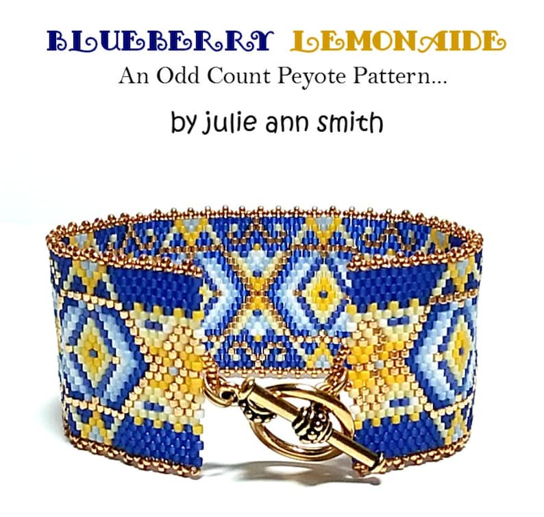 Julie Ann Smith Designs BLUEBERRY LEMONAIDE Odd Count Peyote - Etsy