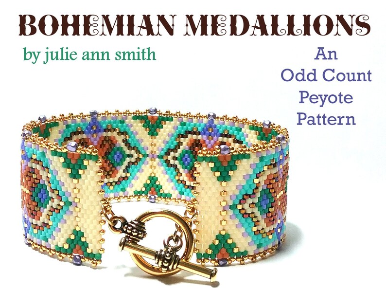 Julie Ann Smith Designs BOHEMIAN MEDALLIONS Odd Count Peyote - Etsy