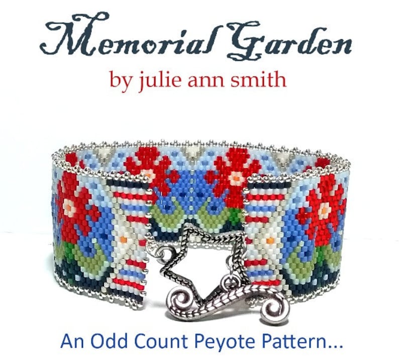 Julie Ann Smith Designs MEMORIAL GARDEN Odd Count Peyote | Etsy