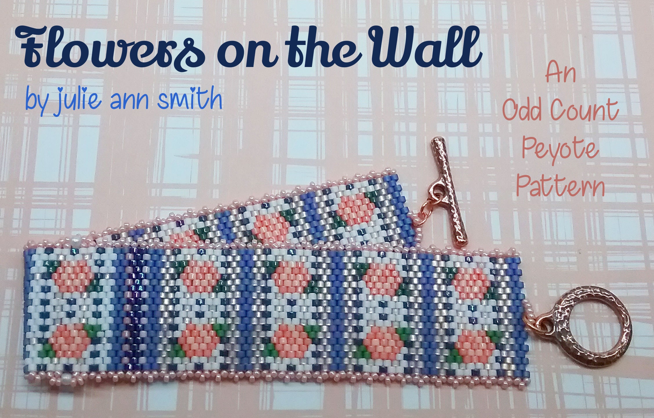 Julie Ann Smith Designs FLOWERS on THE WALL Odd Count Peyote | Etsy