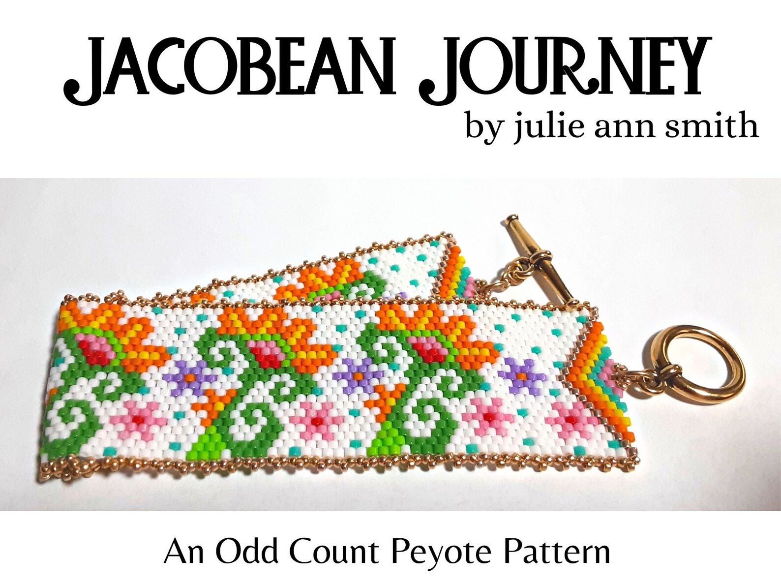 Julie Ann Smith Designs JACOBEAN JOURNEY Odd Count Peyote Bracelet ...
