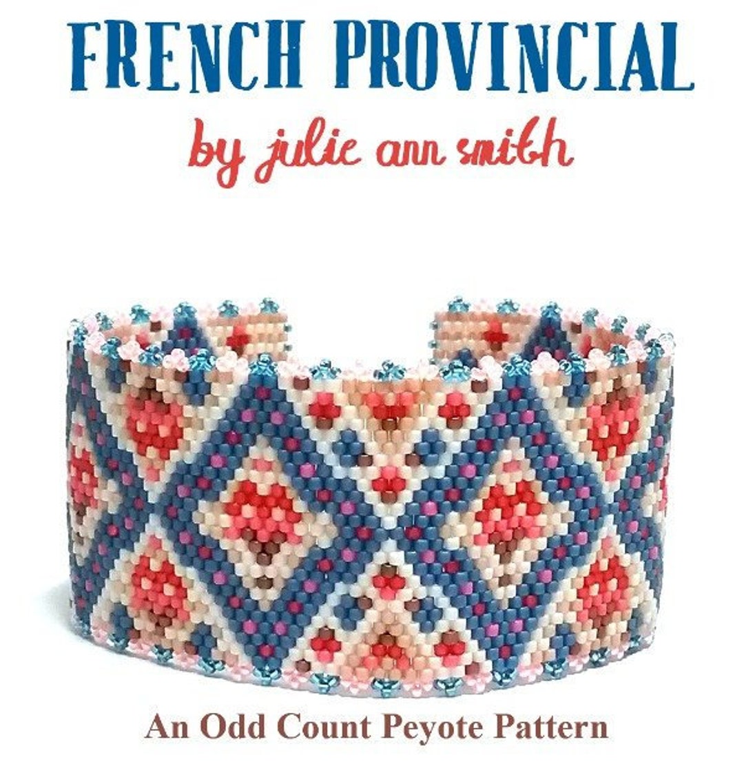 Julie Ann Smith Designs FRENCH PROVINCIAL Odd Count Peyote Bracelet ...