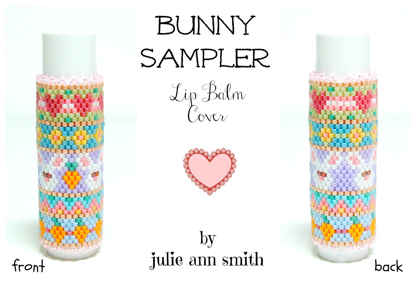 Julie Ann Smith Designs BUNNY SAMPLER Flat Odd Count Peyote | Etsy