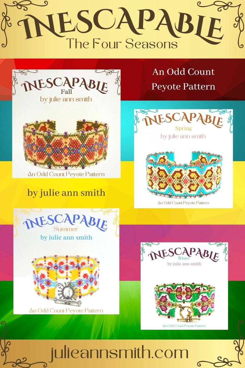 Julie Ann Smith Designs Inescapable-the Four Seasons Odd Count Peyote ...
