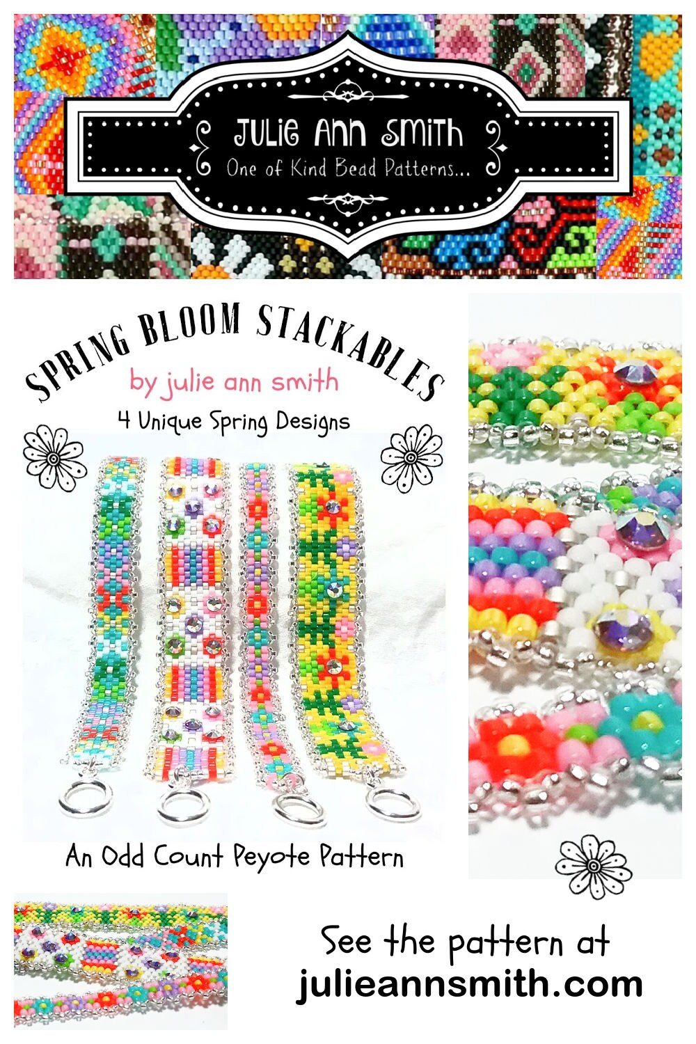 Julie Ann Smith Designs SPRING BLOOM STACKABLES Odd Count | Etsy