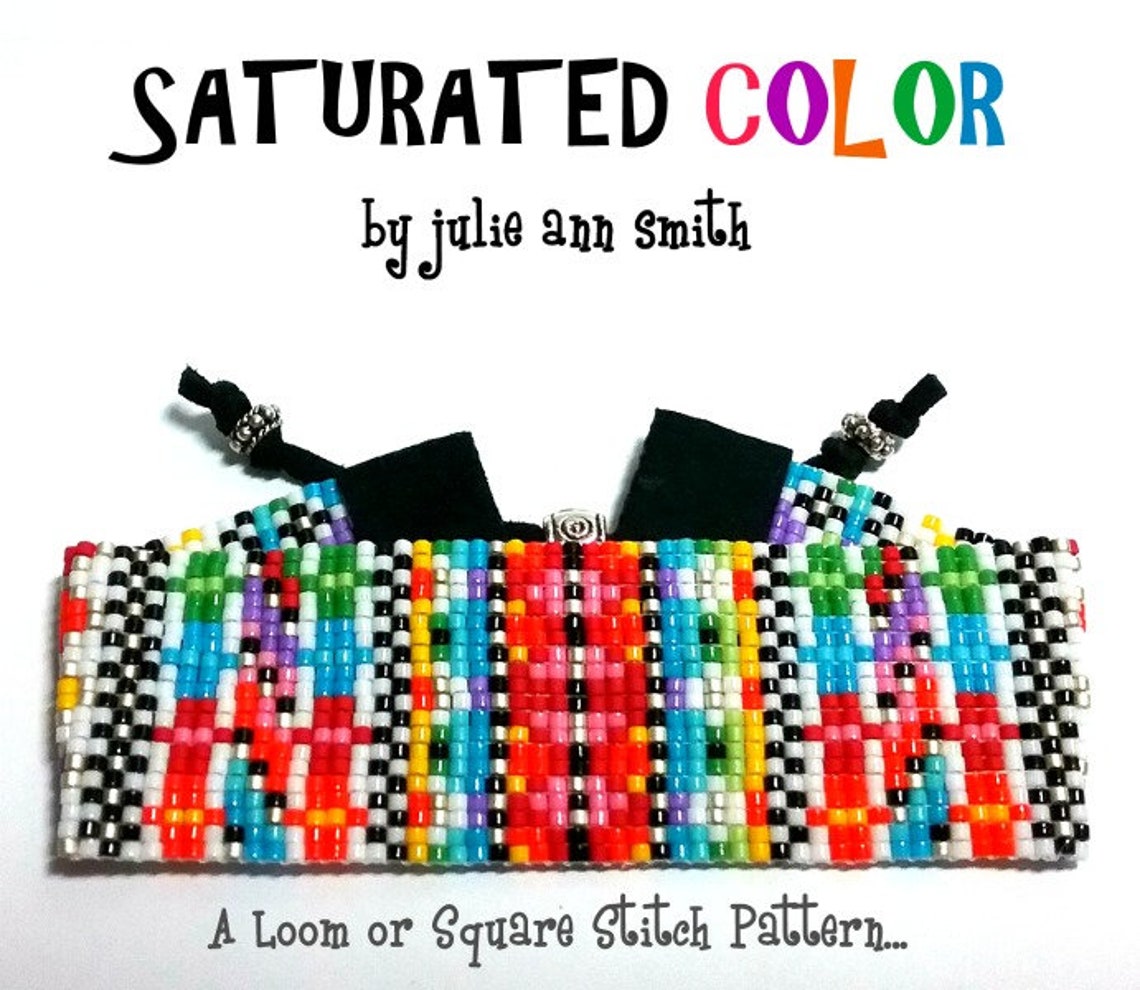 Julie Ann Smith Designs SATURATED COLOR Square Stitch/loom | Etsy