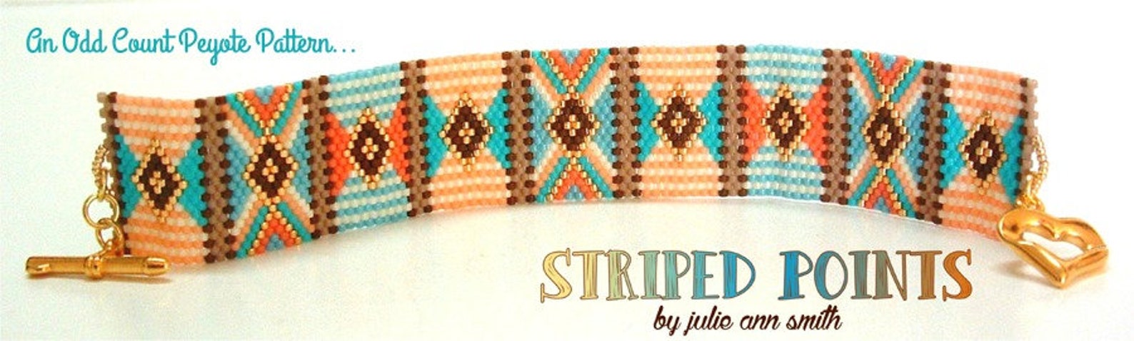 Julie Ann Smith Designs STRIPED POINTS Odd Count Peyote - Etsy