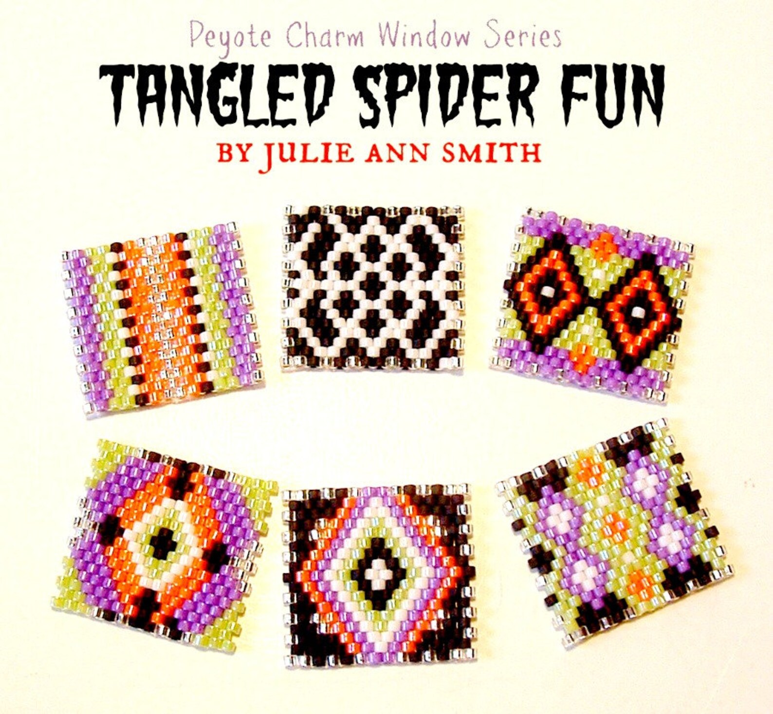 500ann Smith Designs PEYOTE CHARM WINDOWS Tangled Spider Fun Series - Etsy