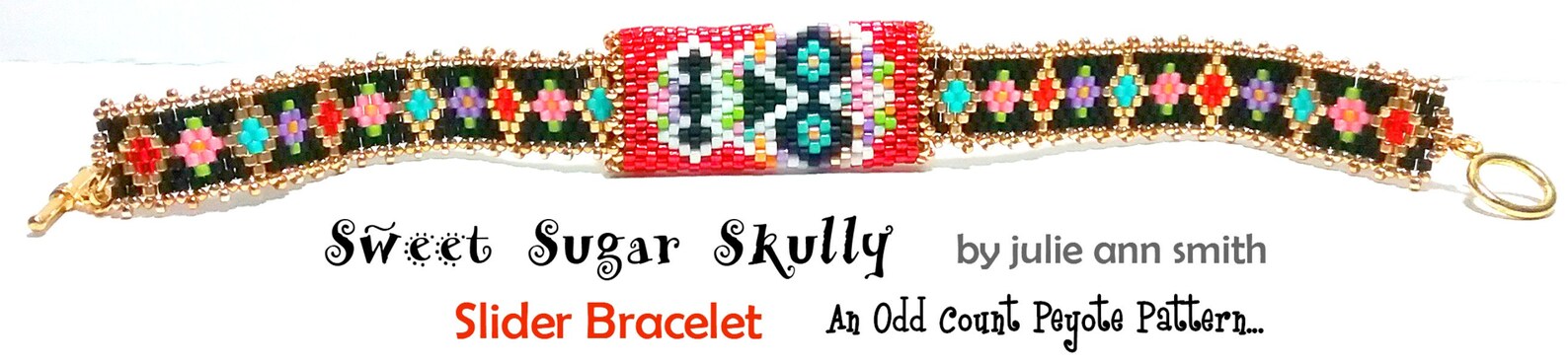Julie Ann Smith Designs SWEET SUGAR SKULLY Slider Odd Count | Etsy