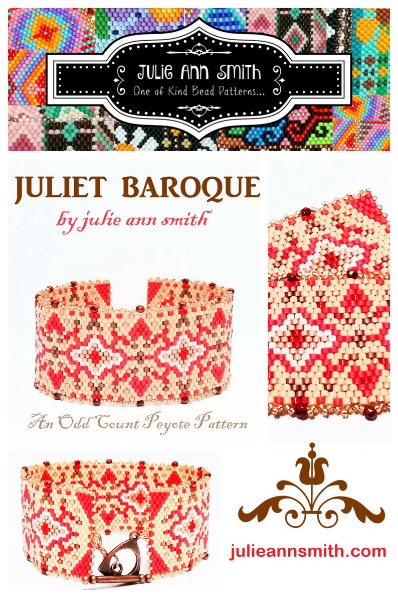 Julie Ann Smith Designs JULIET BAROQUE Odd Count Peyote | Etsy