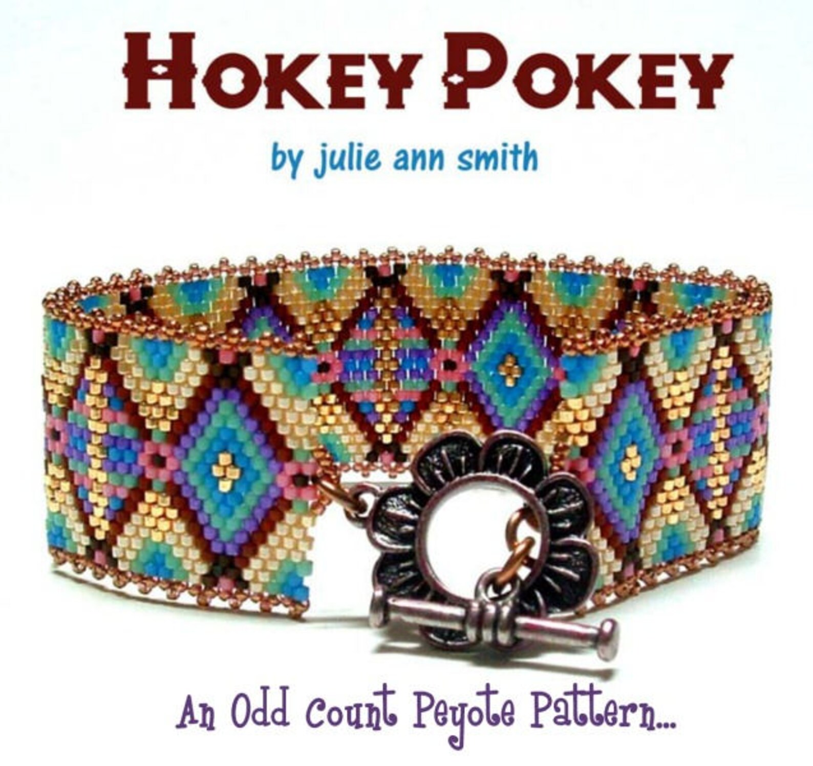 Julie Ann Smith Designs HOKEY POKEY Odd Count Peyote Bracelet | Etsy