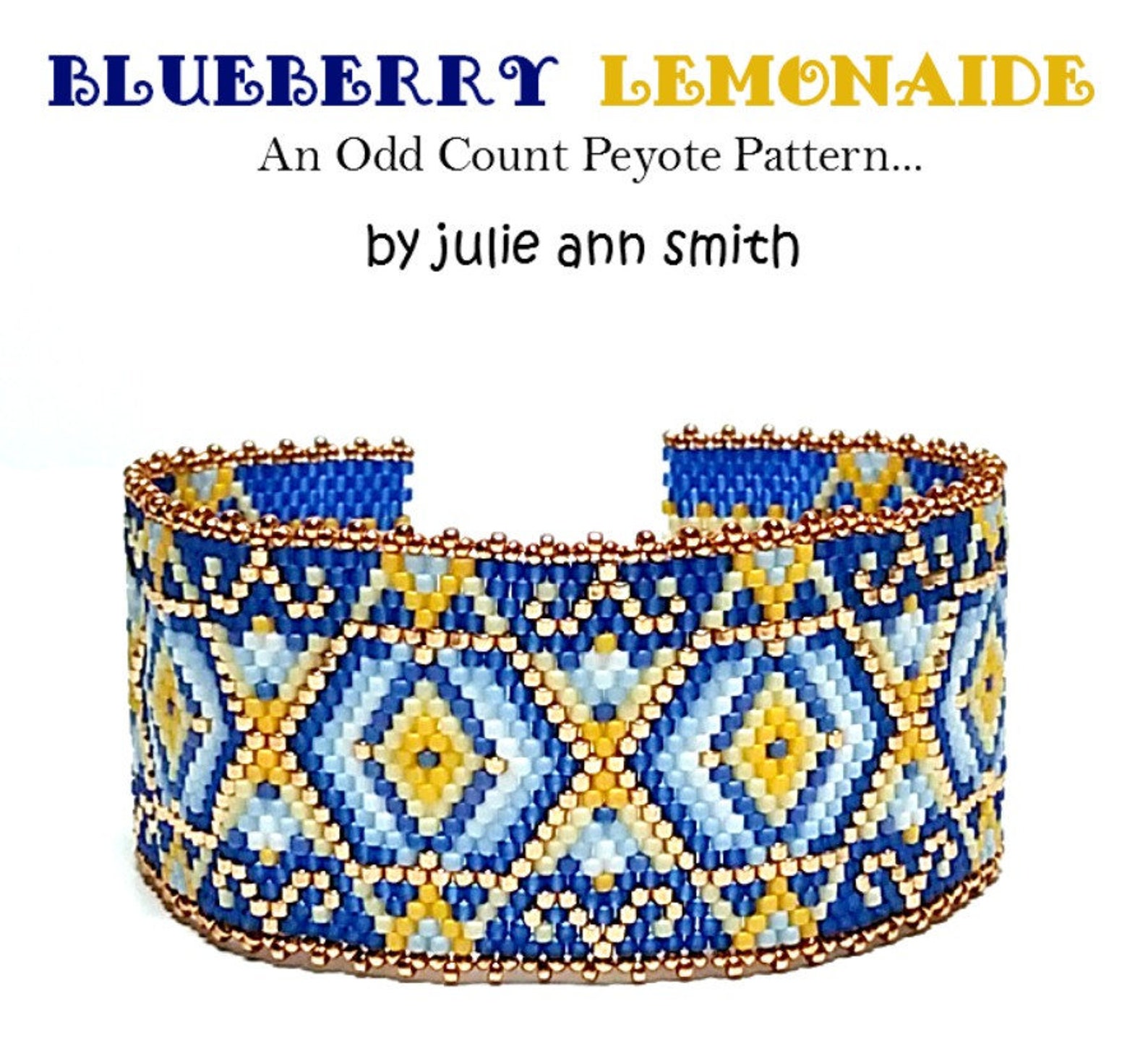 Julie Ann Smith Designs BLUEBERRY LEMONAIDE Odd Count Peyote - Etsy