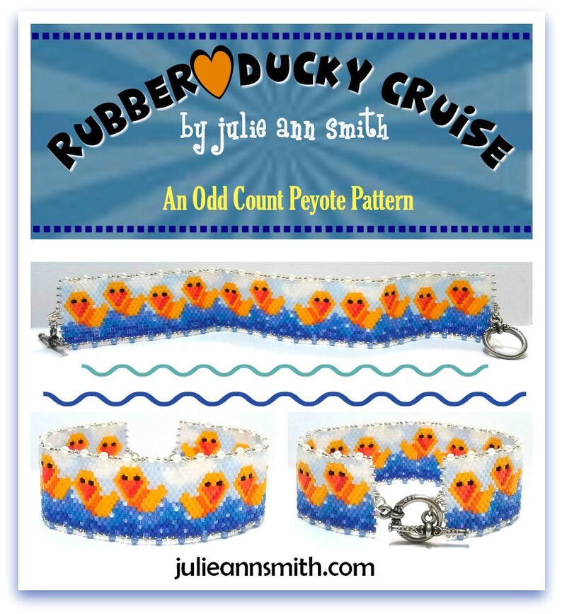 Julie Ann Smith Designs RUBBER DUCKY CRUISE Odd Count Peyote | Etsy