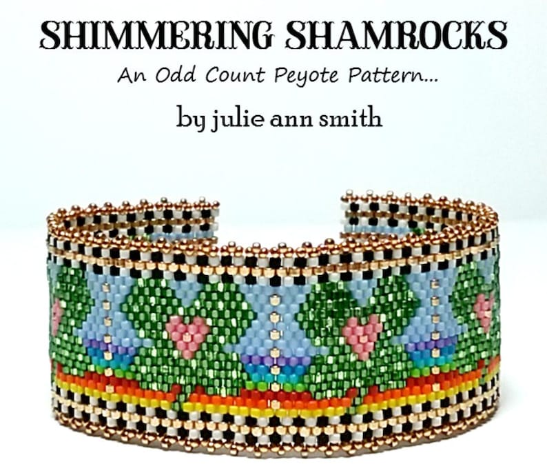 Julie Ann Smith Designs SHIMMERING SHAMROCKS Odd Count Peyote - Etsy