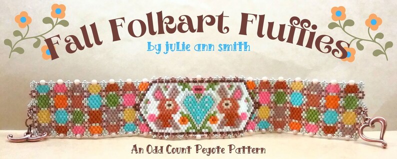 Julie Ann Smith Designs FALL FOLKART FLUFFIES Odd Count Peyote - Etsy