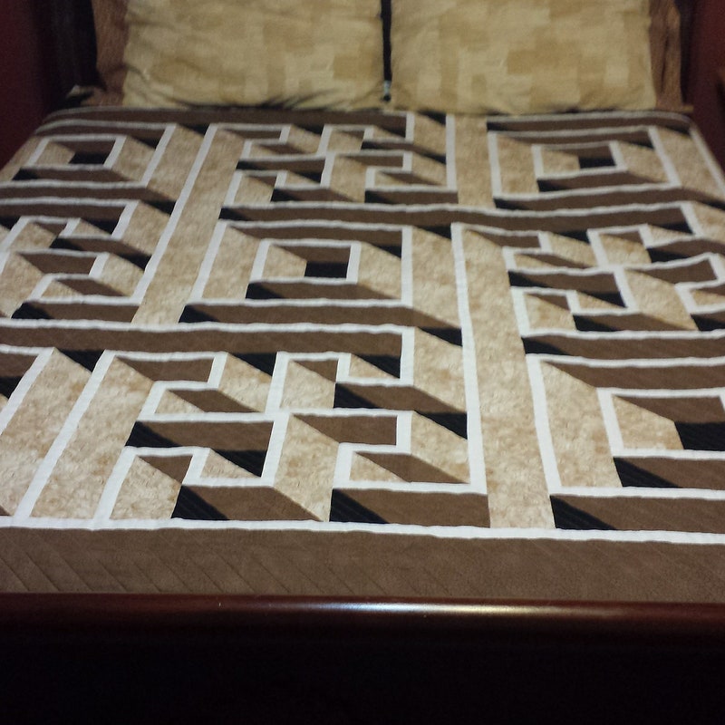 Labyrinth Quilt Pattern - Etsy