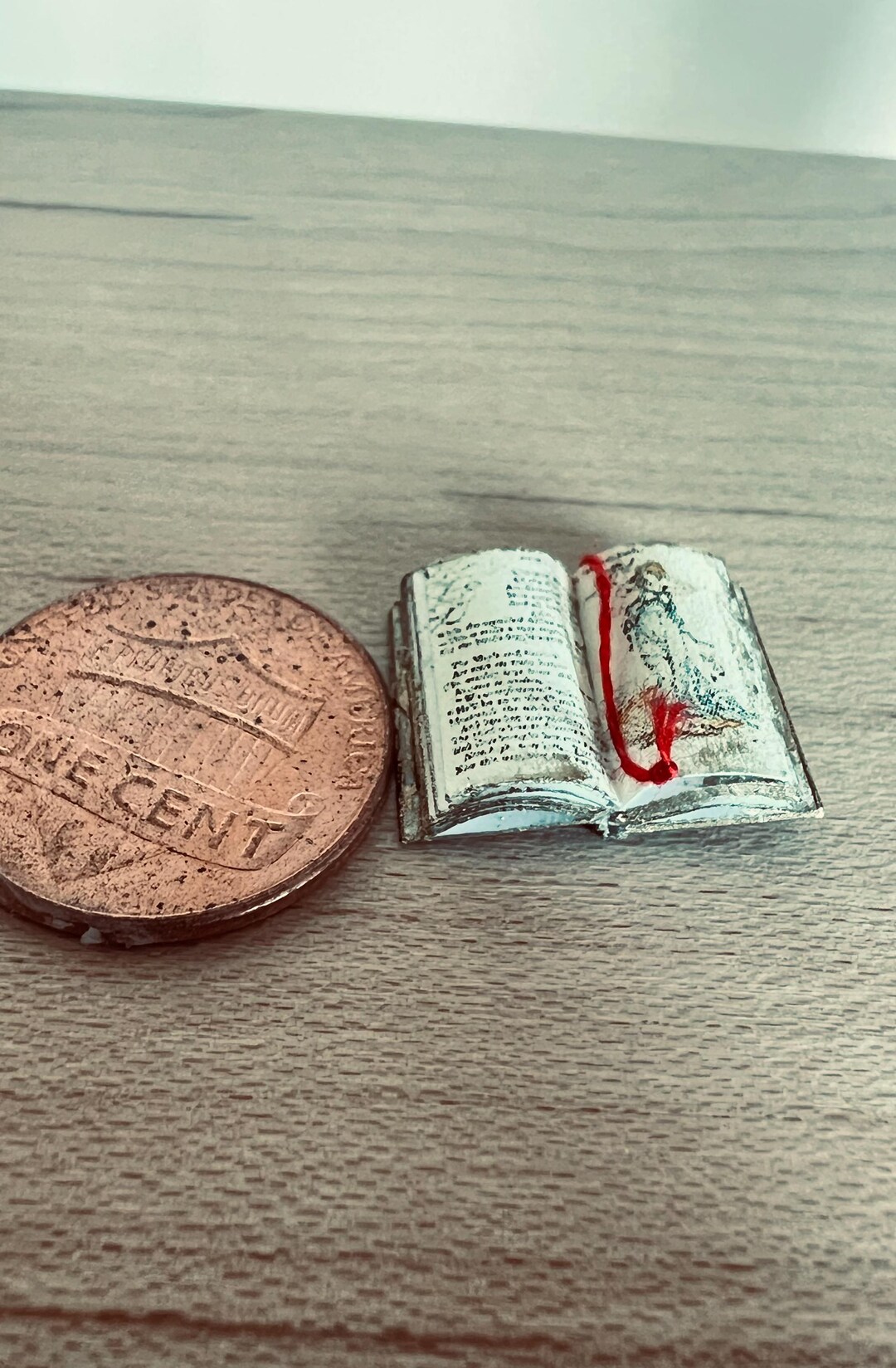 OPEN Teeny-tiny Miniature Manuscript Reproduction Book, 1:48 for ...