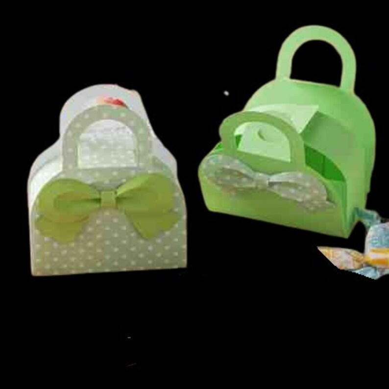 Mini Bag Box SVG Template, Gift Box, Cricut Cutting File, Sihouette ...