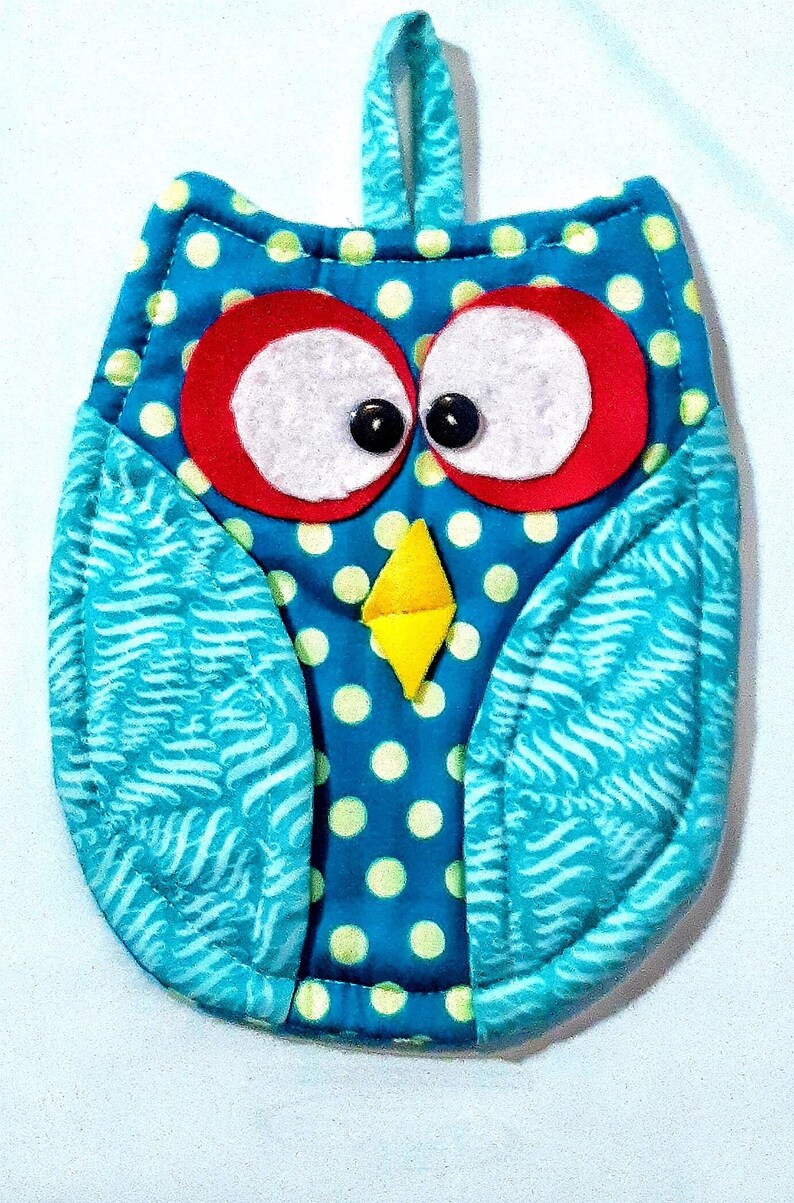 Diy Kitchen Owl Pot Holder.step by Step Tutorial With Photos.sewn in ...