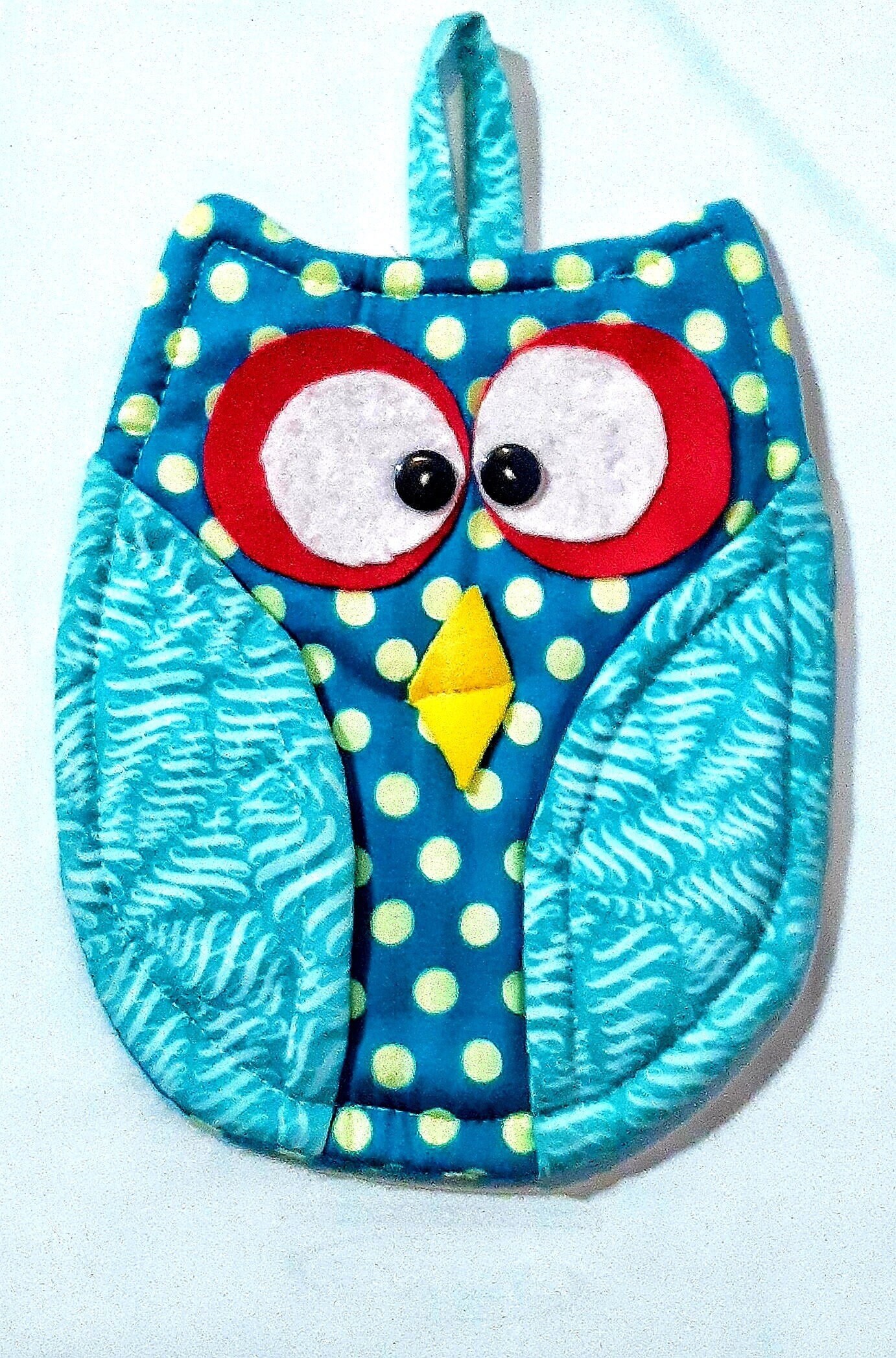 Diy Kitchen Owl Pot Holder.step by Step Tutorial With Photos.sewn in ...