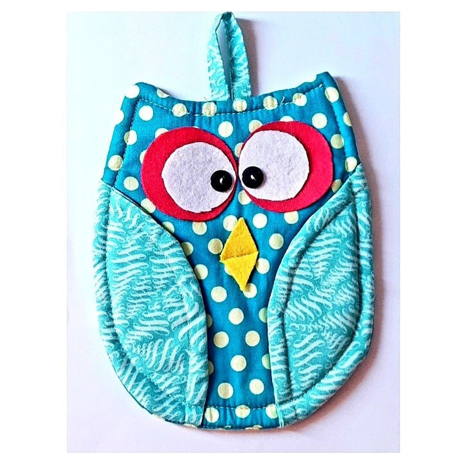 Diy Kitchen Owl Pot Holder.step by Step Tutorial With Photos.sewn in ...