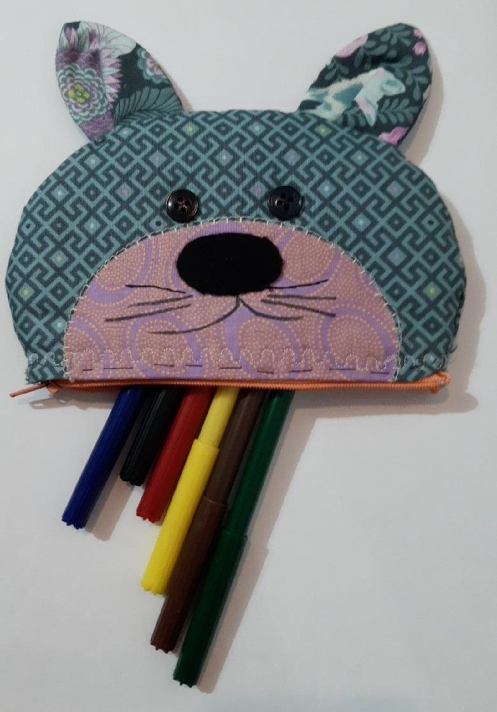 Cat Bag, DIY Sewing Pattern for Children. Sewn in SVG, PDF, Jpg ...