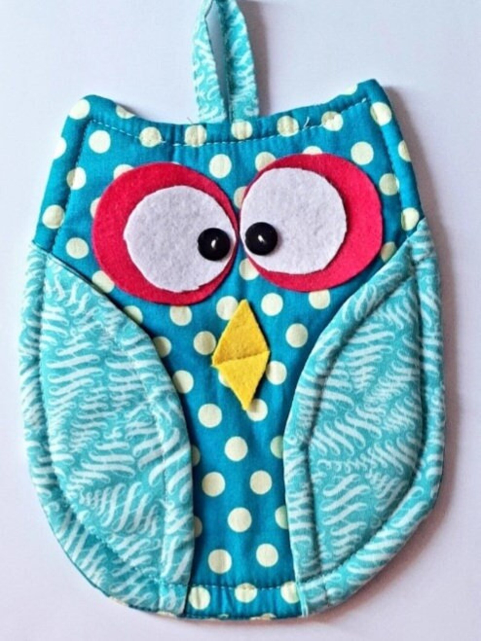 Diy Kitchen Owl Pot Holder.step by Step Tutorial With Photos.sewn in ...