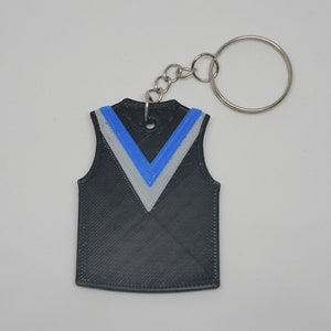 Personalized AFL Jersey Keychain, 3D Printed Sports Bag Tag - Etsy ...