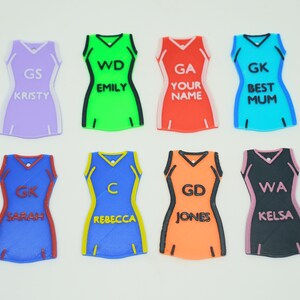 3d Printed NETBALL Jersey SPORTS Lover KEYCHAIN, Personalized Name Bag ...