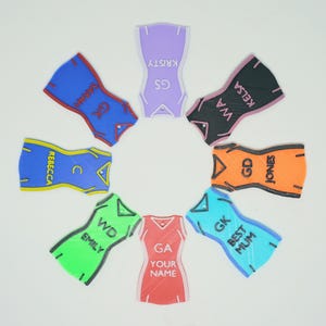 3d Printed NETBALL Jersey SPORTS Lover KEYCHAIN, Personalized Name Bag ...