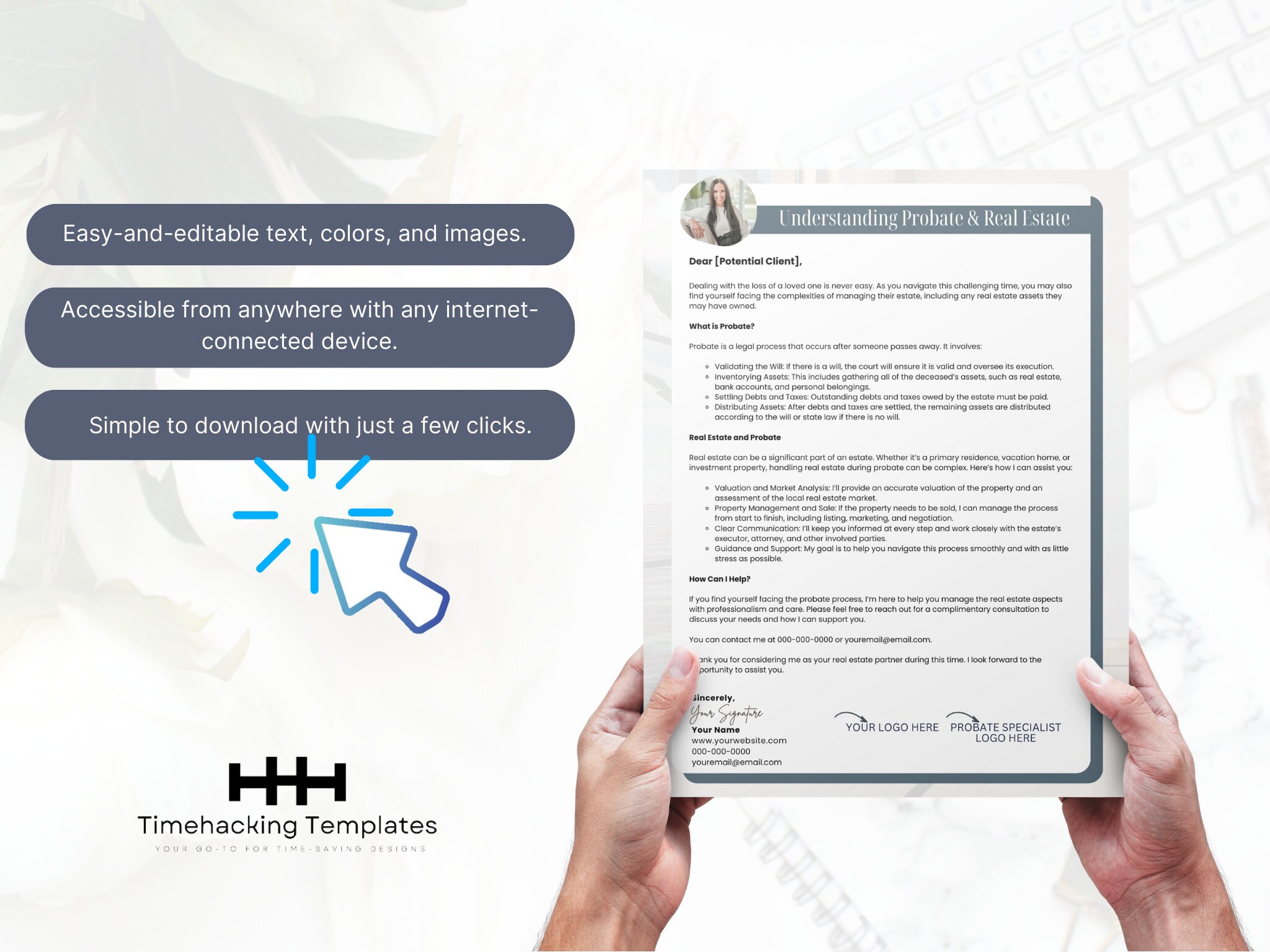 Probate Specialist Letter for Agents - Real Estate, Agent Introduction ...