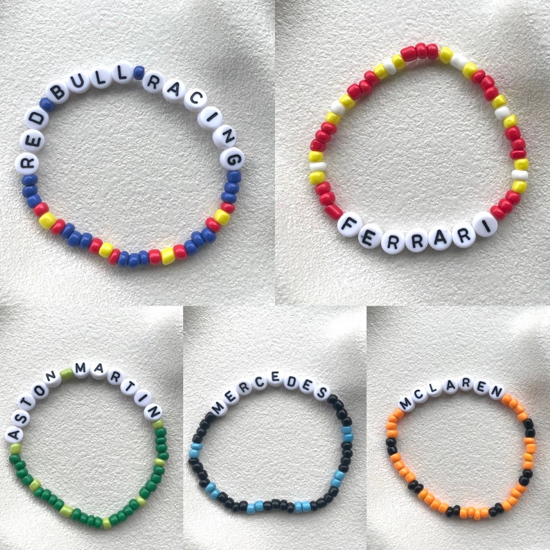 F1 Teams Friendship Bracelet - Etsy